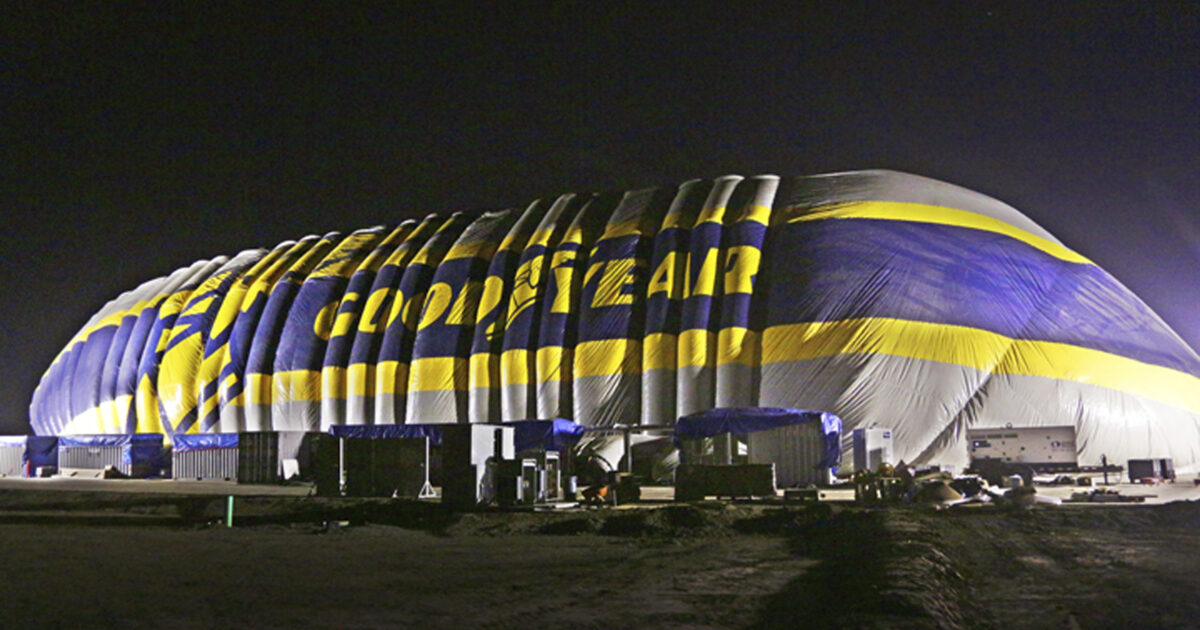 Inflatable Goodyear Hangar | God's World News